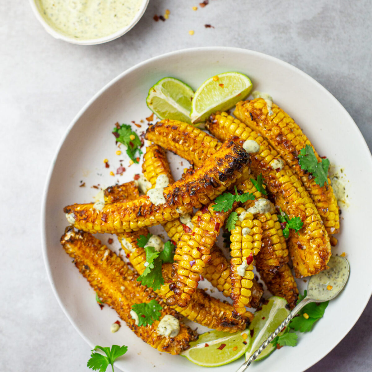 air fryer corn riblets - Dine With Tasha