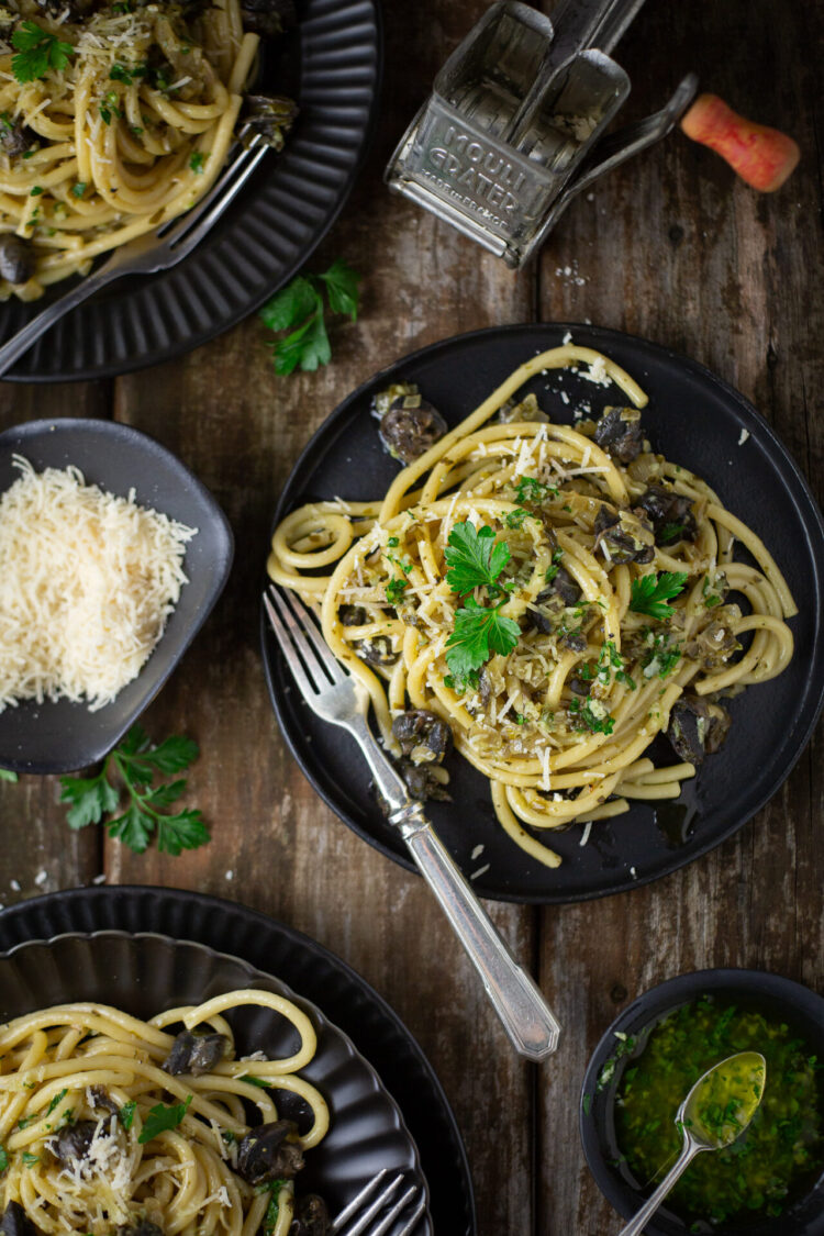 Escargot Bucatini - Dine With Tasha